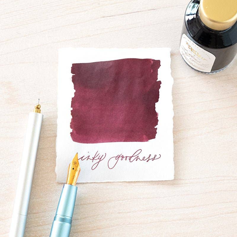 Premium Burgundy Fountain Pen Ink | Tom's Studio | Scrivener's Tools