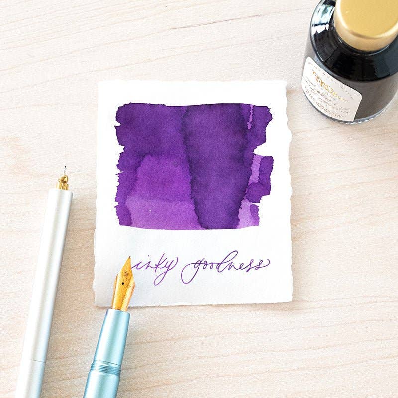 Premium Purple Fountain Pen Ink | Tom's Studio | Scrivener's Tools