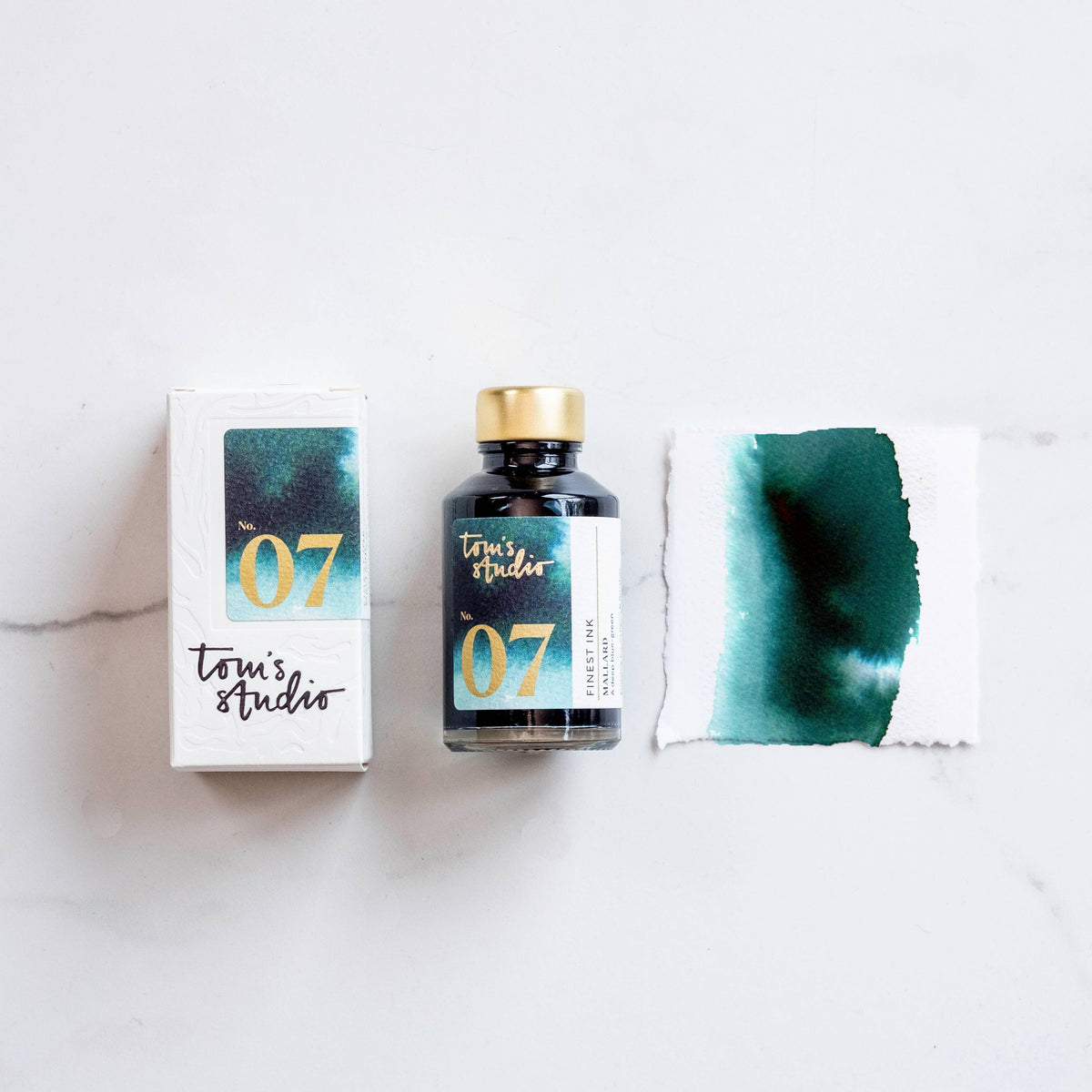Premium Teal Fountain Pen Ink | Tom's Studio | Scrivener's Tools
