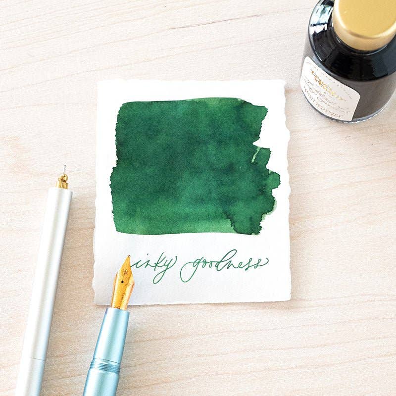 Premium Forest Green Fountain Pen Ink | Tom's Studio | ST – Scrivener's ...